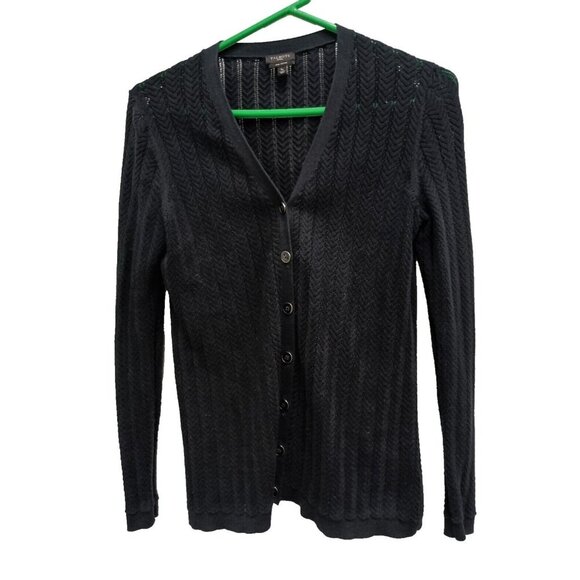 Talbots | Sweaters | Talbots Women Cardigan Petite Small Black Pima ...
